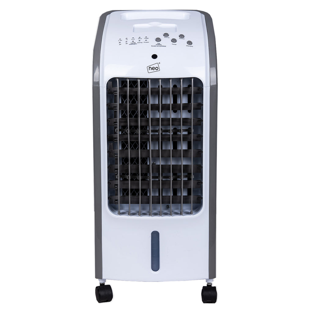 Neo White 4 Litre 80W Oscillating Portable Evaporative Cooler Fan with ...