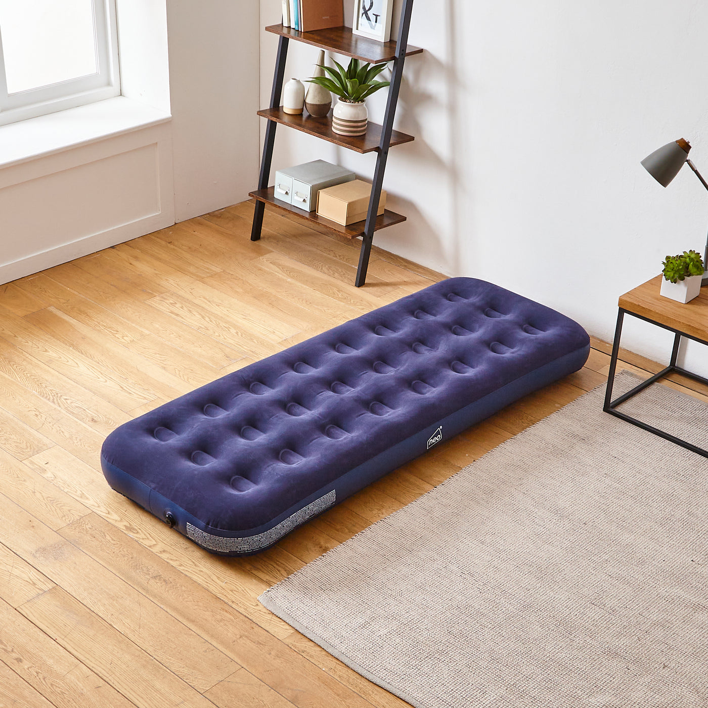 Neo Single Flocked Inflatable Airbed Mattress – Neo Direct
