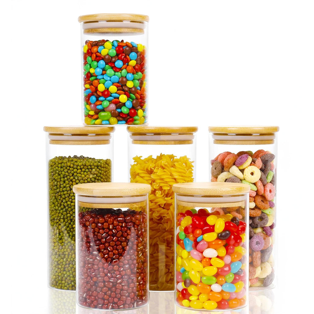 Neo Set of 6 Clear High Borosilicate Glass Storage Jars – Neo Direct