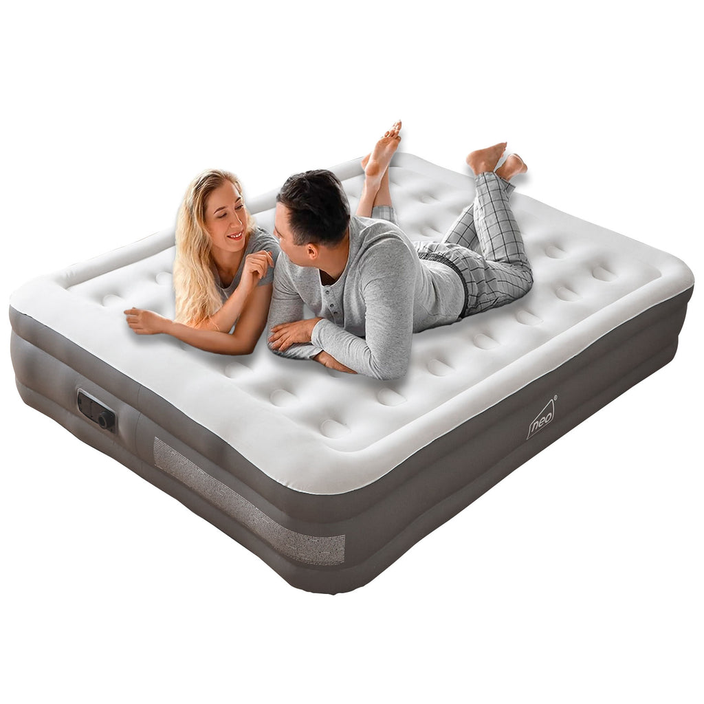 Neo Double King Inflatable Air Bed with Built-in Electric Pump – Neo Direct