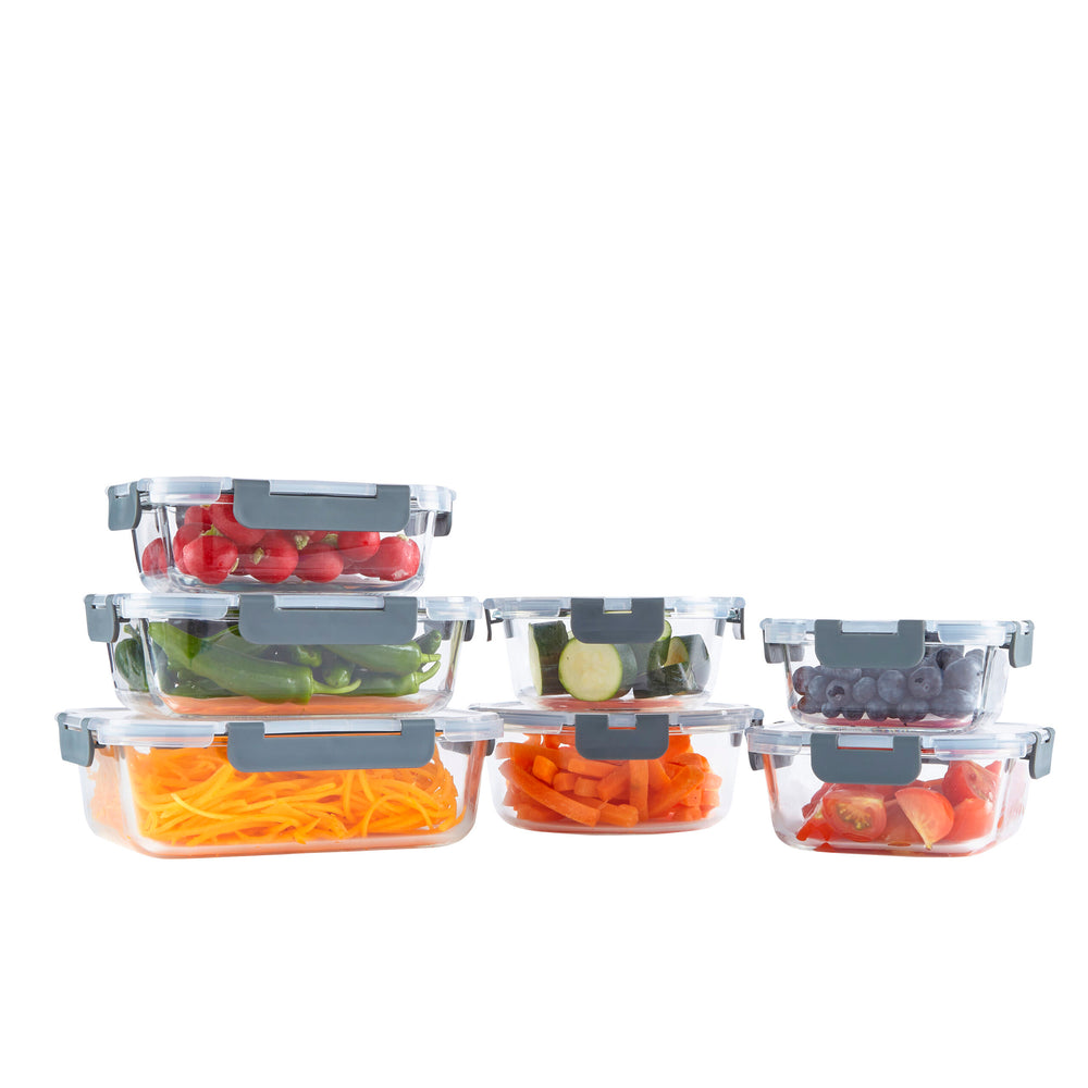 Neo 7 Glass Containers & 7 Lids Food Storage Set - 7 Piece – Neo Direct