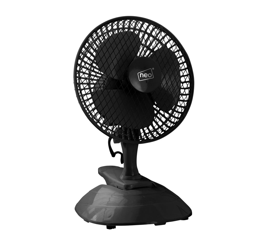 Neo Mini Clip Base Mount Desk Fan - Black – Neo Direct
