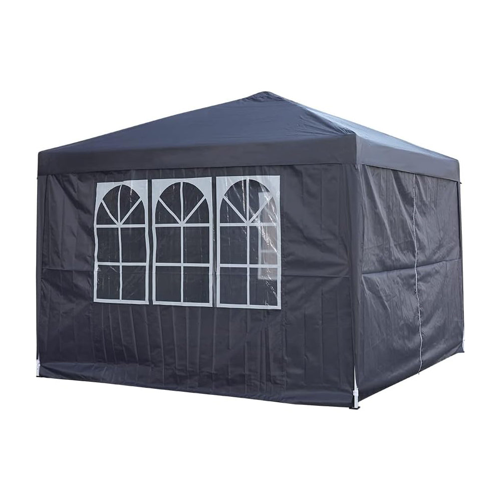 Neo 3m x 3m Grey Waterproof Pop Up Outdoor Canopy Gazebo – Neo Direct